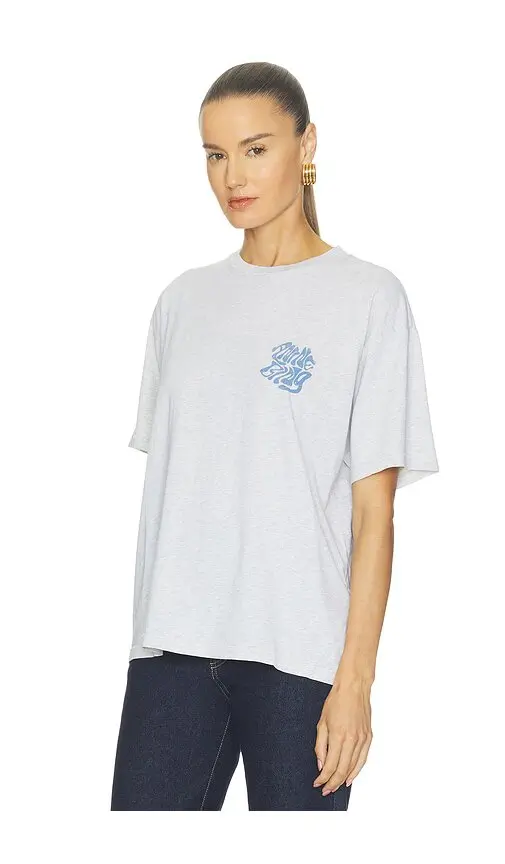 ANINE BING Cade Tee Wave In Light Grey