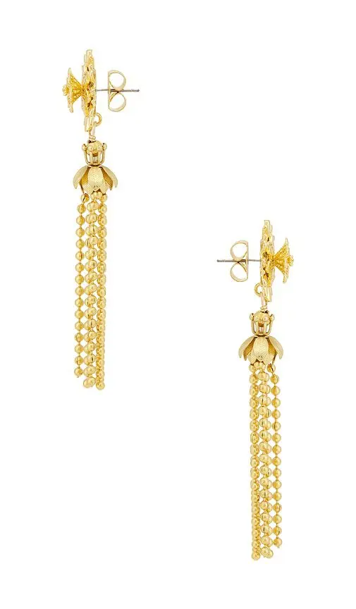 Brinker & Eliza Shimmy Earrings In Metallic