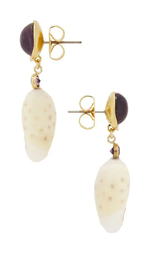 Brinker & Eliza Berry Tide Earrings In Purple