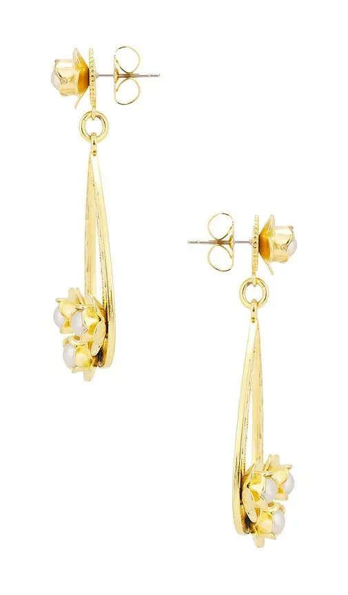 Brinker & Eliza Paisley Earrings In Metallic