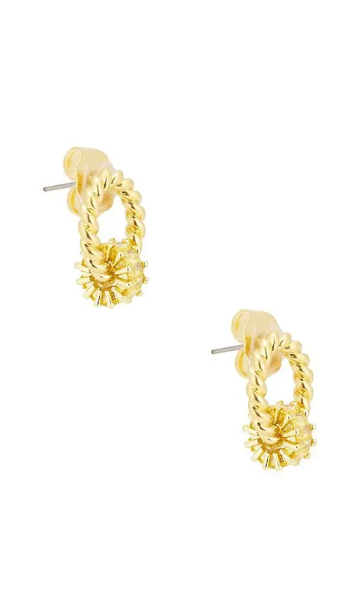 Brinker & Eliza Promise Earrings In Metallic Gold