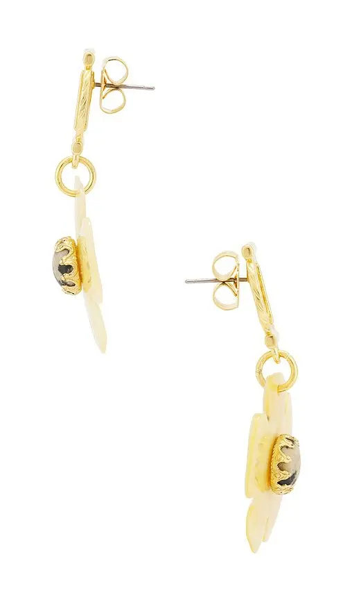 Brinker & Eliza Moonflower Earrings In Pink