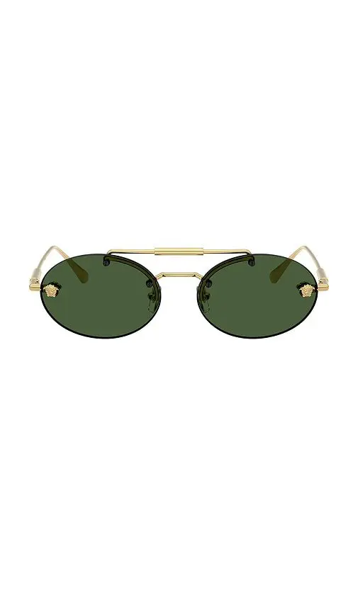 Versace Oval Sunglasses In Multi