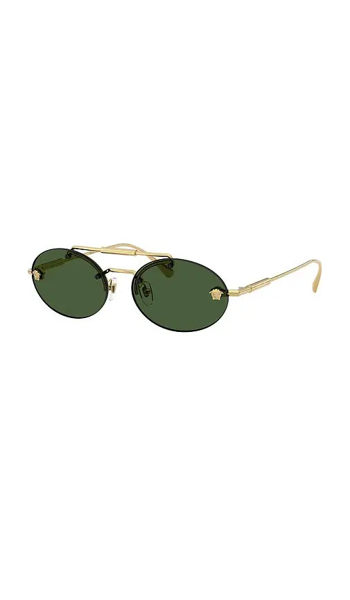 Versace Oval Sunglasses In Multi