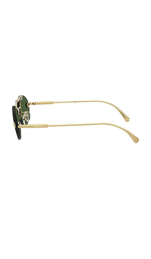 Versace Oval Sunglasses In Multi
