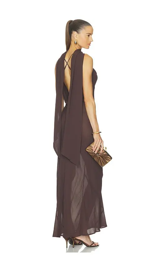 AFRM Cheryl Dress In Chocolate