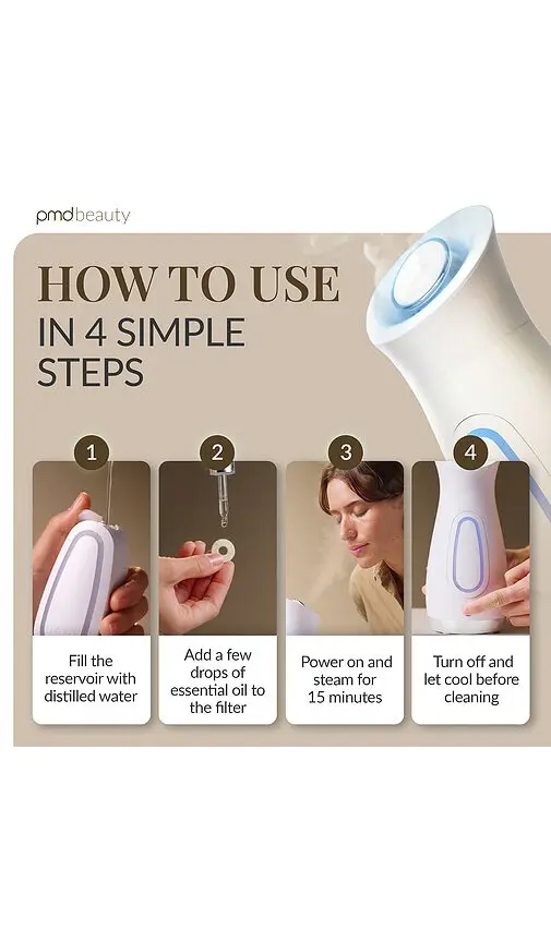 Pmd Silksteam Pro Facial Steamer In White