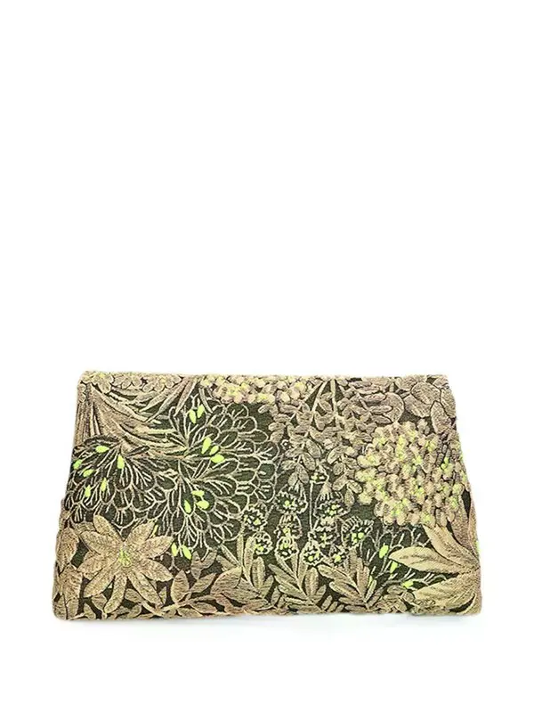 Dries Van Noten Jacquard Envelope Bag - Gold
