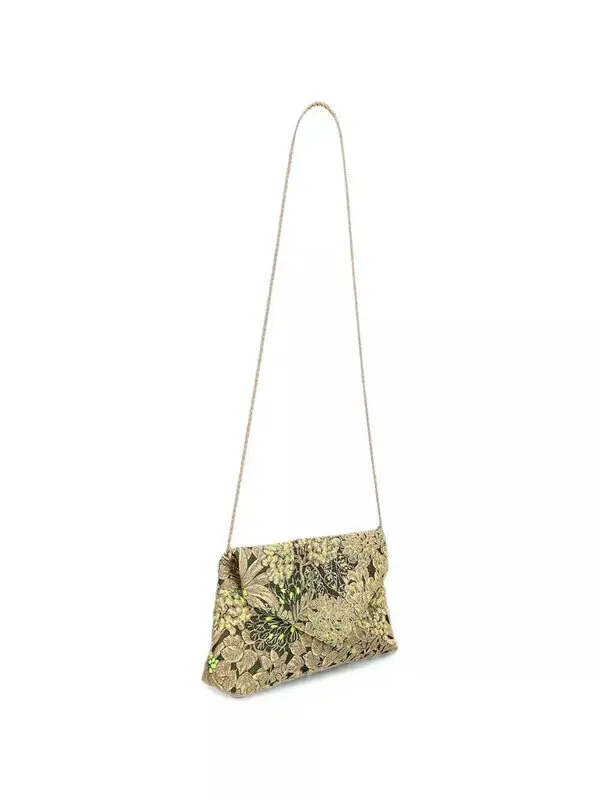 Dries Van Noten Jacquard Envelope Bag - Gold