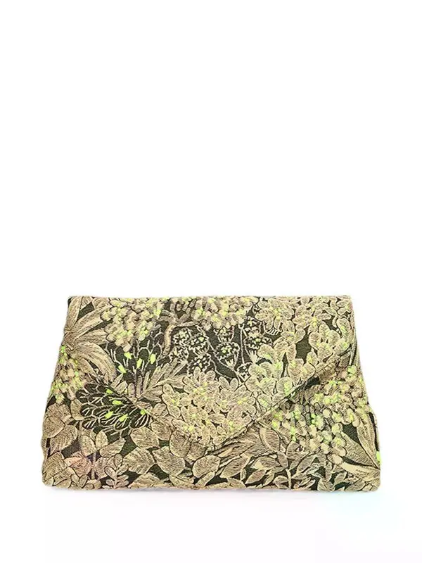 Dries Van Noten Jacquard Envelope Bag - Gold