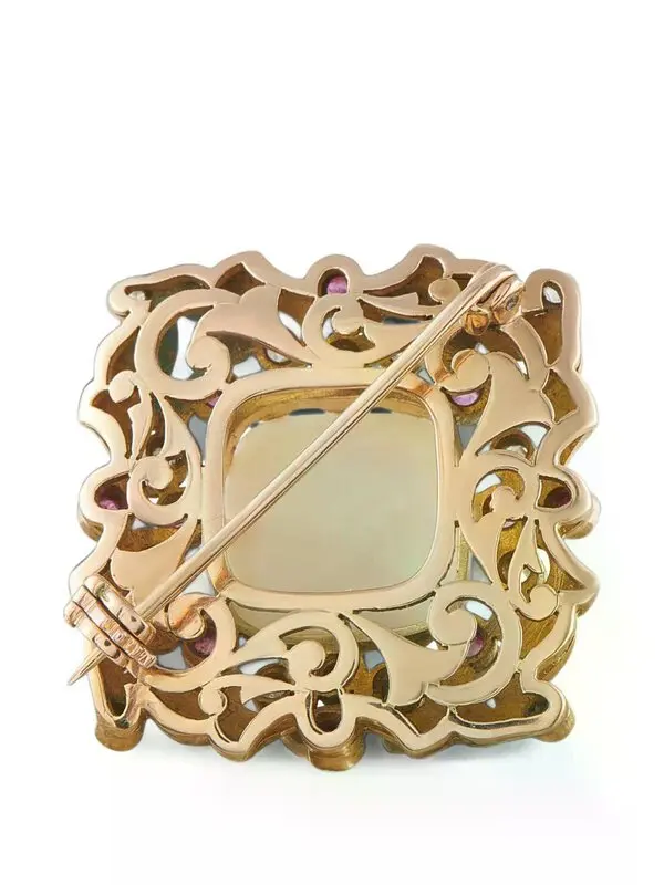 LB EXCLUSIVE Opal And Ruby Brooch