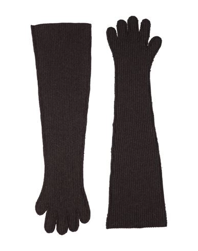 Marni Dark Virgin Wool Gloves - Brown