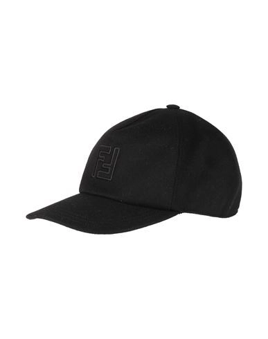 Fendi Wool Cashmere Baseball Cap - Black