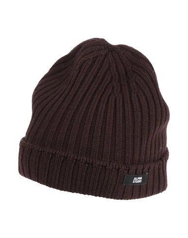 Alpha Studio Merino Wool Beanie - Dark Brown