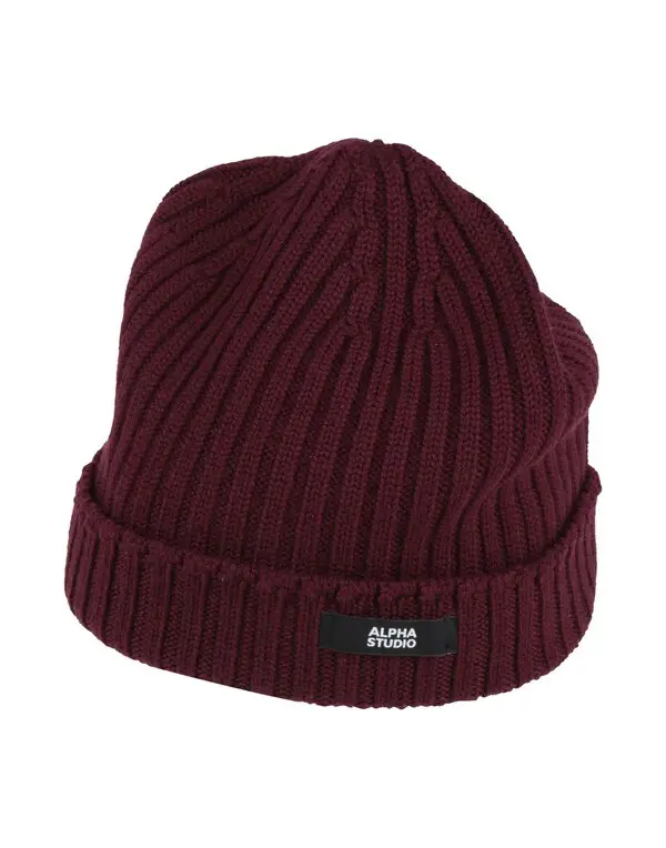 Alpha Studio Merino Wool Beanie - Purple