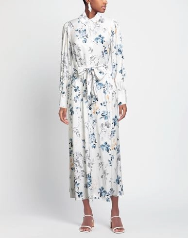 PUROTATTO Floral-print Jacquard Maxi Shirt Dress