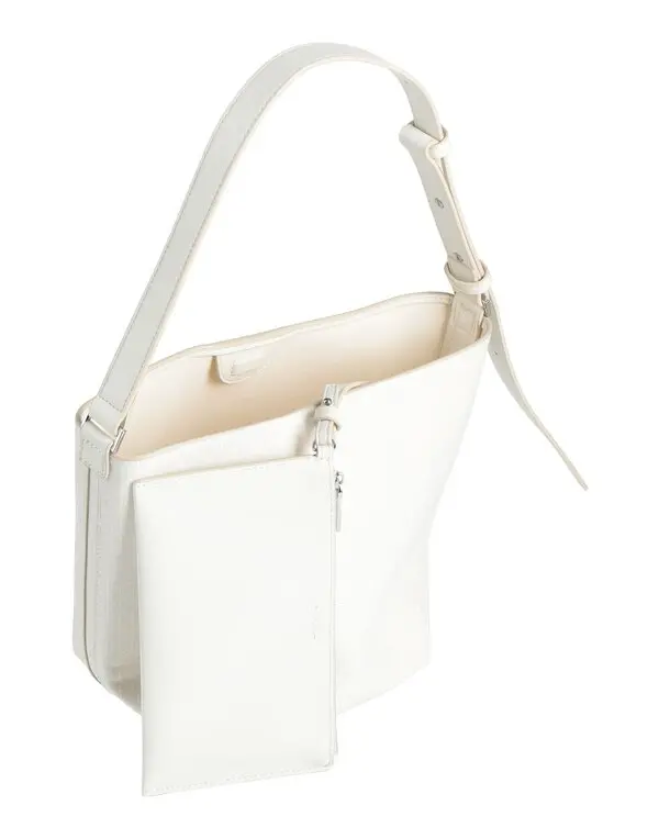 Calvin Klein Shoulder Bag Recycled Polyester, Polyurethane - White