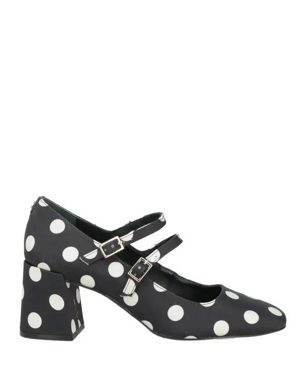 Cosmoparis Polka-dot Satin Mary Jane Pumps