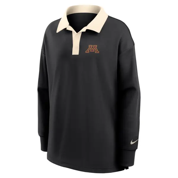 Nike College Long-sleeve Polo - Black
