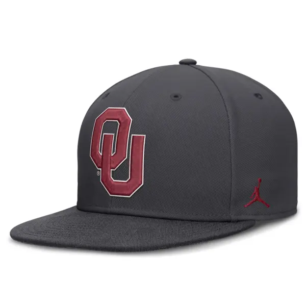 Nike Oklahoma Pro Jordan Brand Dri-fit College Fitted Hat - Grey