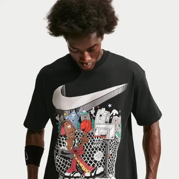 Nike Peak Tee Basketball T-shirt - Black