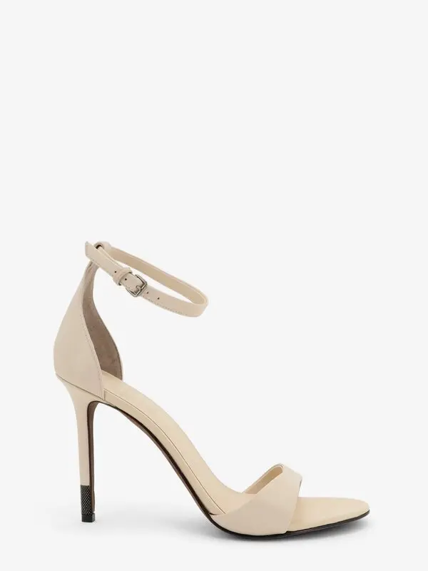 Brunello Cucinelli Leather Monili Detail Sandals