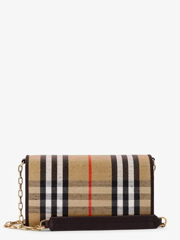 Burberry Coated Canvas With Check Pattern