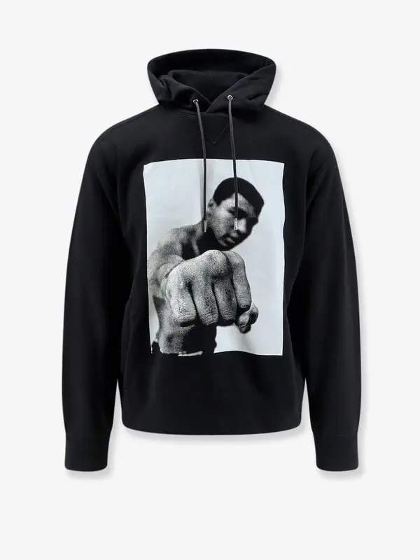 Sacai Oversized Cotton Sweatshirt - Black