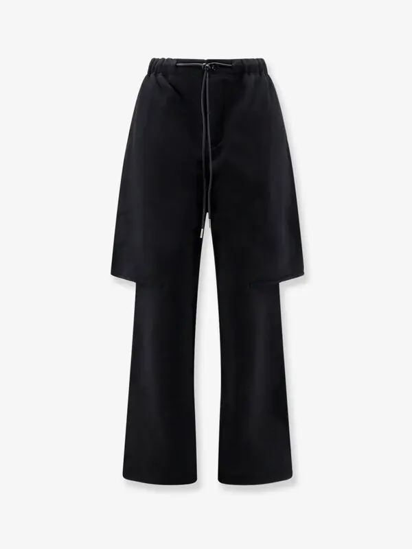 Sacai Cotton Layered Trompe L'oeil Trousers