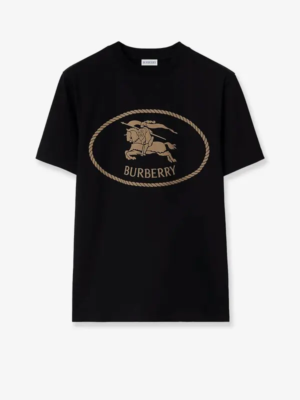 Burberry Seth Organic Cotton Blend Tshirt - Black