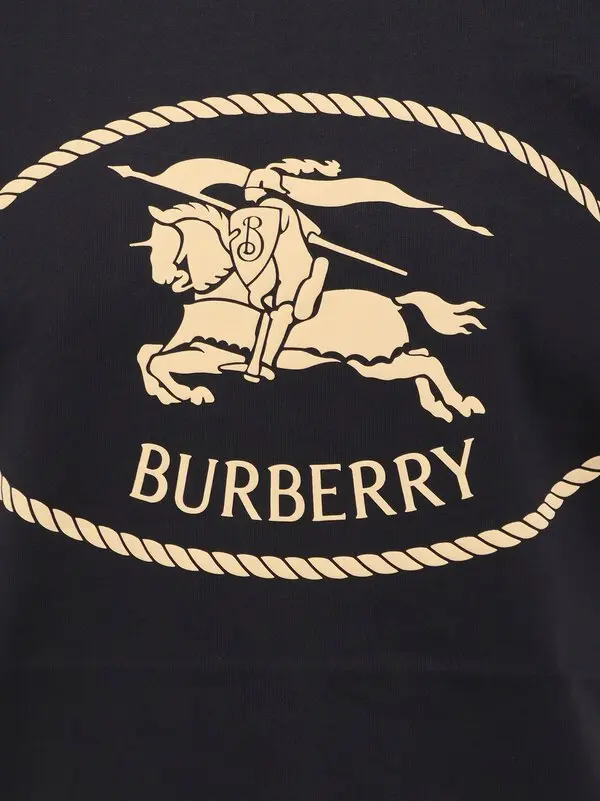Burberry Seth Organic Cotton Blend Tshirt - Black