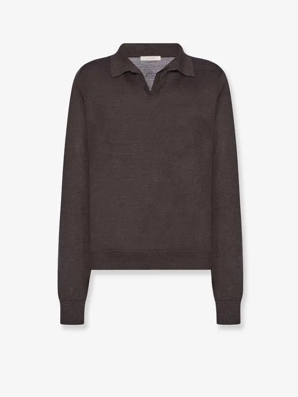 THE ROW Pauli Wool And Silk Blend Sweater - Brown
