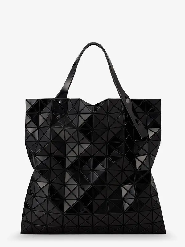 Issey Miyake Pvc Prism Tote Shoulder Bag - Black