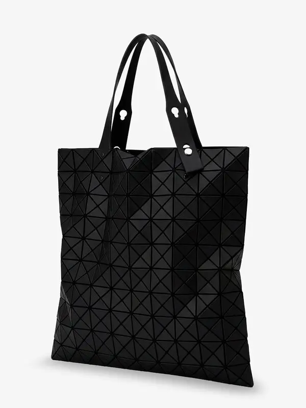 Issey Miyake Pvc Prism Tote Shoulder Bag - Black