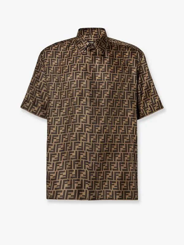 Fendi Silk Shirt With Ff Motif