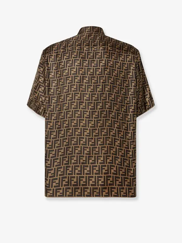 Fendi Silk Shirt With Ff Motif