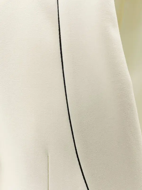 LARDINI Wool Blend Blazer With Contrasting Profiles