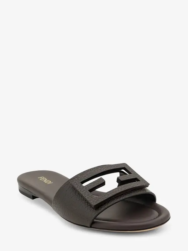 Fendi Leather Slides