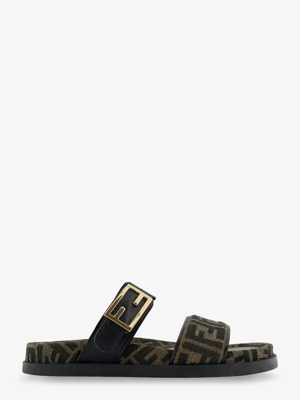 Fendi Ff Fabric Sandals