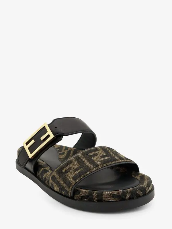 Fendi Ff Fabric Sandals