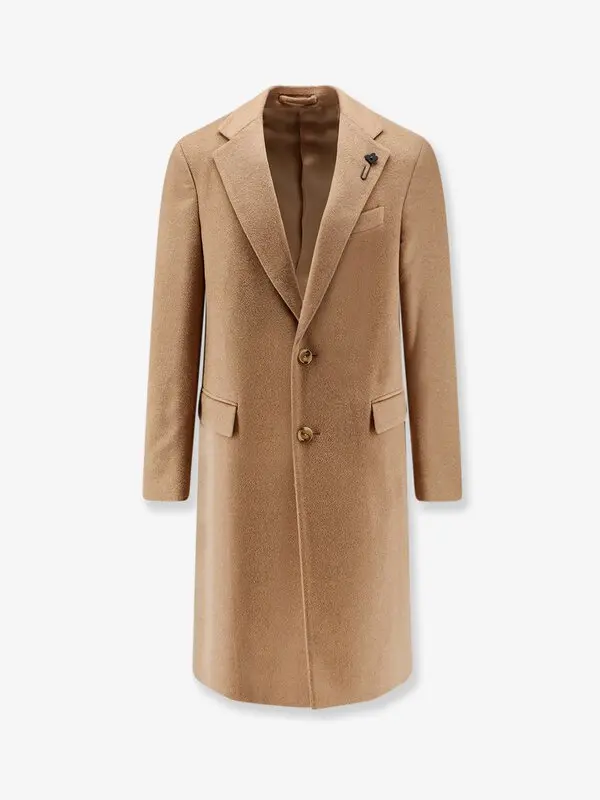 LARDINI Camel Hair Overcoat
