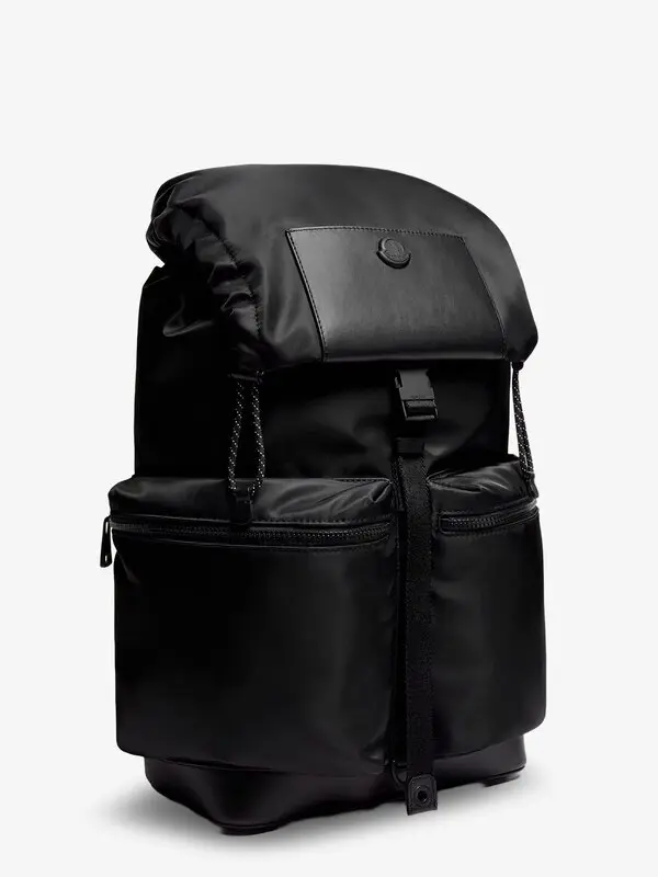 Moncler Kenton Drill Nylon Backpack With Logo Patch