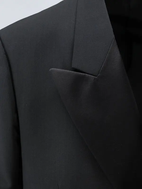 LARDINI Doublebreasted Virgin Wool Tuxedo