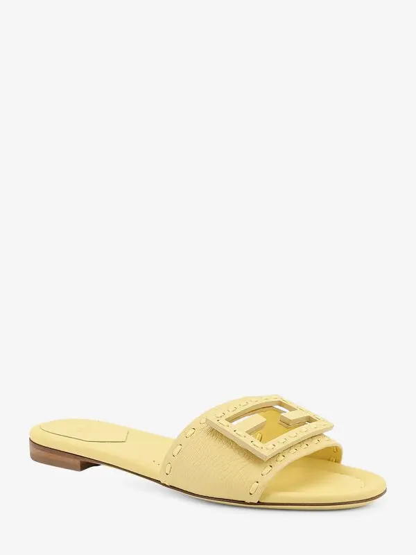 Fendi Leather Slides