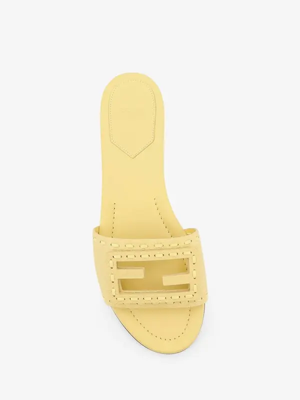 Fendi Leather Slides
