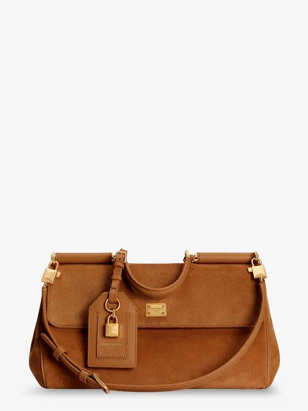 Dolce & Gabbana My Sicily Suede Shoulder Bag - Brown