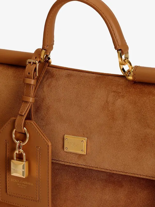 Dolce & Gabbana My Sicily Suede Shoulder Bag - Brown