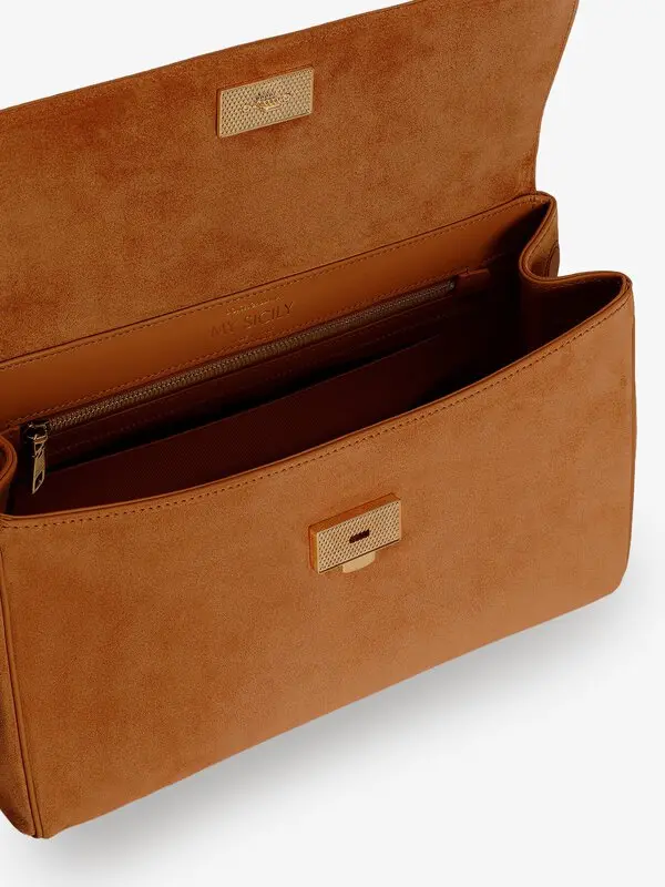 Dolce & Gabbana My Sicily Suede Shoulder Bag - Brown