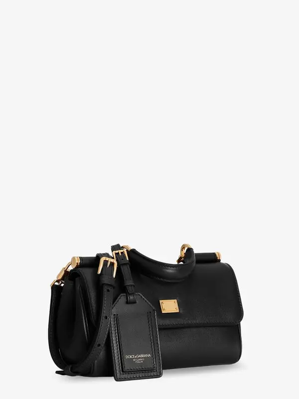 Dolce & Gabbana My Sicily Mini Leather Handbag - Black