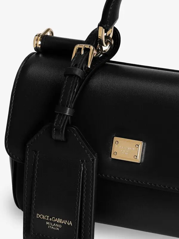 Dolce & Gabbana My Sicily Mini Leather Handbag - Black